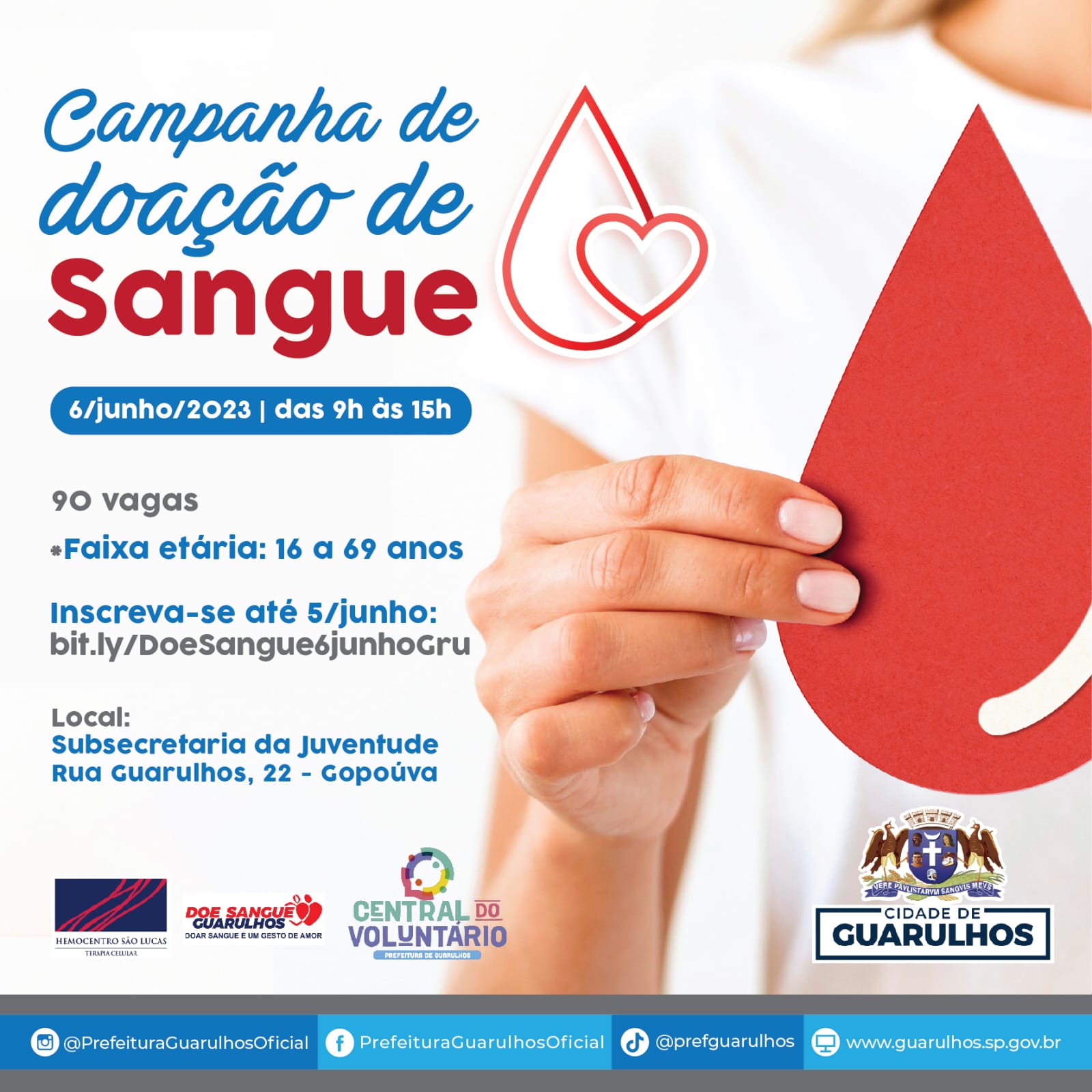 Ainda Há Vagas Para A Campanha De Doação De Sangue Em 6 De Junho